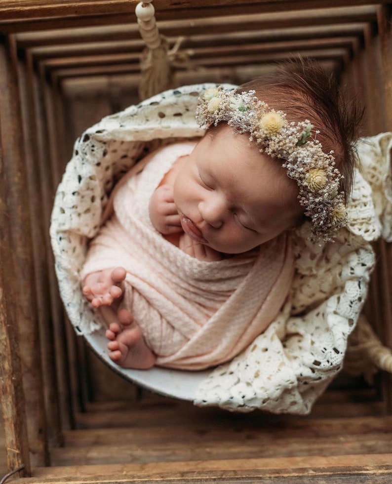 Amala Neutral Ivory Dried Organic Succulent Baby Breath Moss Vintage ...