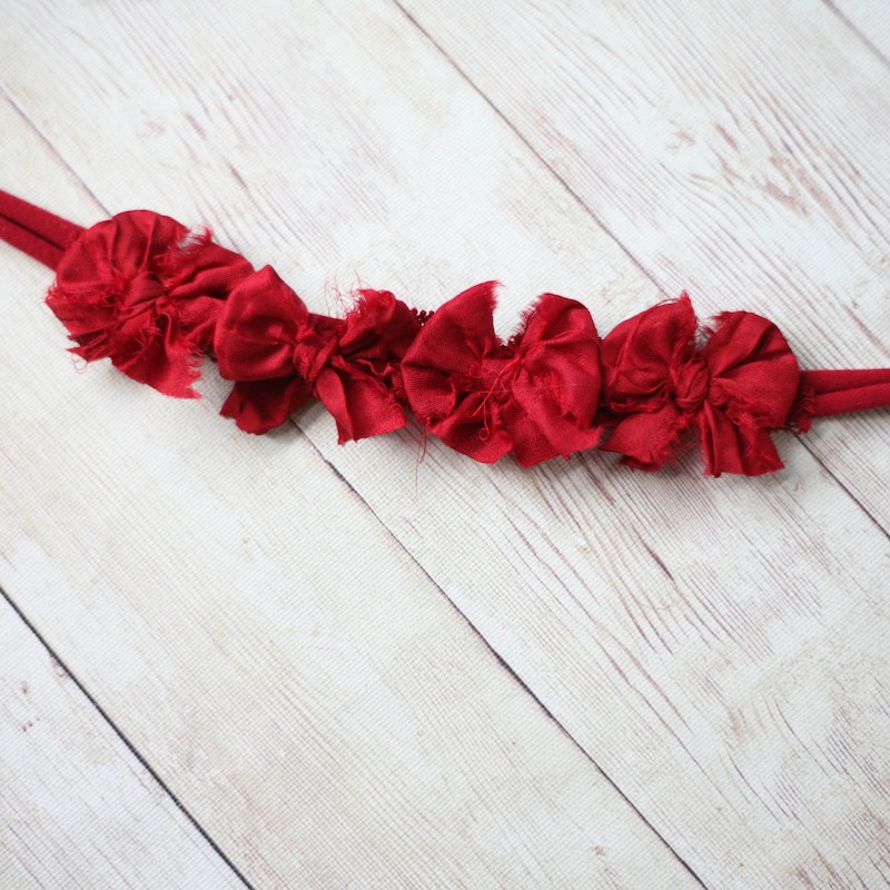 Small Red Newborn Bow - Etsy