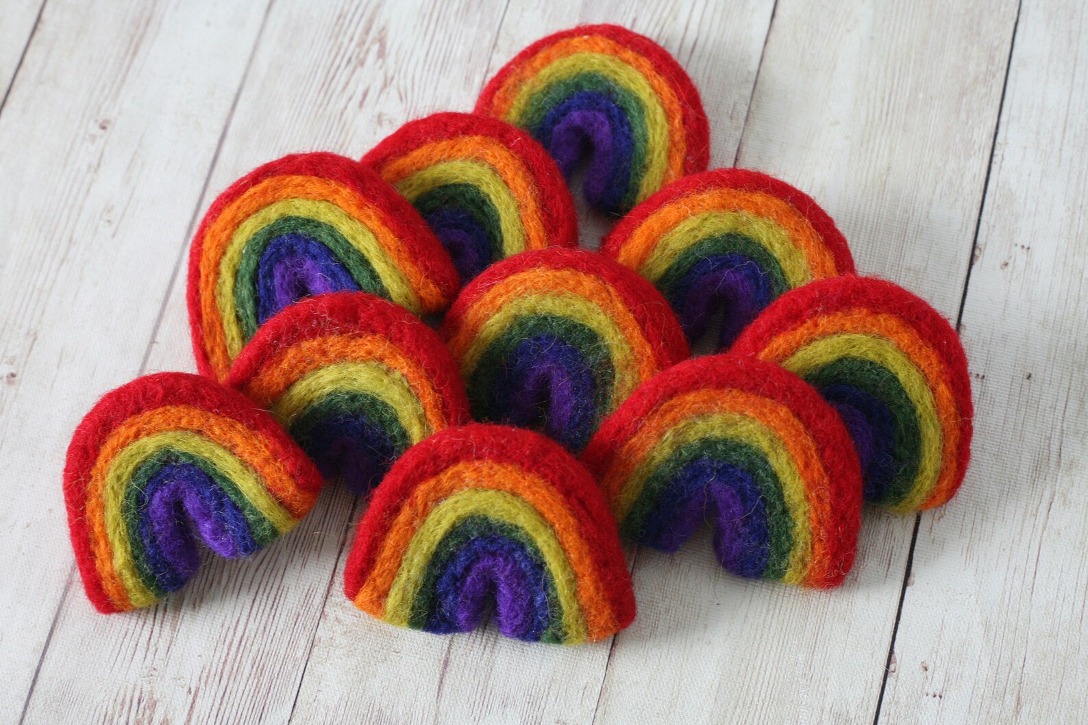 Needle Felted Rainbow Baby Newborn Photography Prop Felt - Etsy