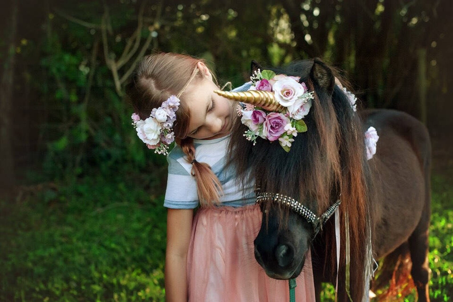 Blush Lavender Purple Mauve Horse Pony Unicorn Horn AND OR - Etsy