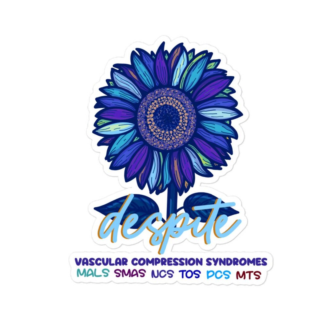 Vascular Compression Syndromes Awareness Bubble-free Stickers - Etsy