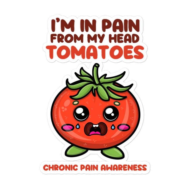 Chronic Pain Awareness - Tomatoes Bubble-free Stickers - Etsy