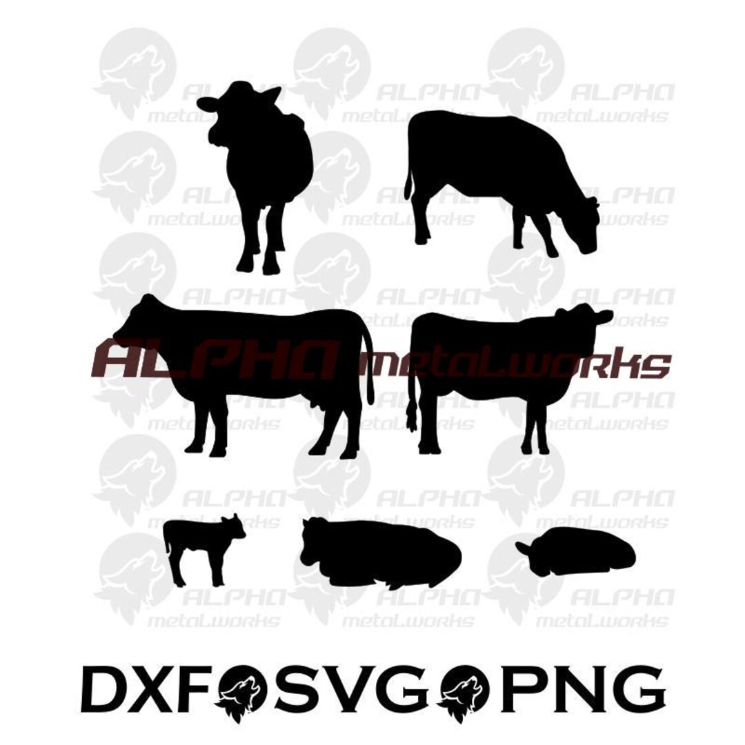 Cattle Herd Svg, Cow Herd Silhouette, Cow Dxf - Etsy