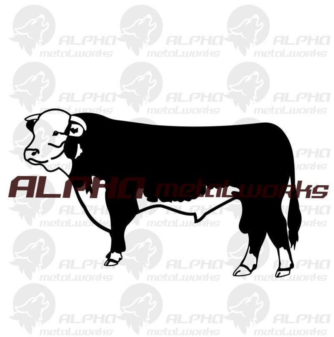 Hereford Bull Dxf, Hereford Bull Svg, Hereford Bull Clipart - Etsy