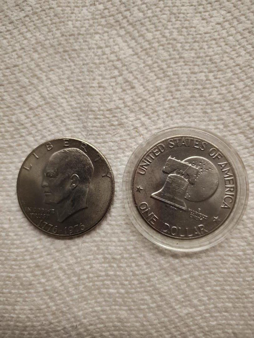 TWO Bicentennial Isenhower IKE Dollars. - Etsy