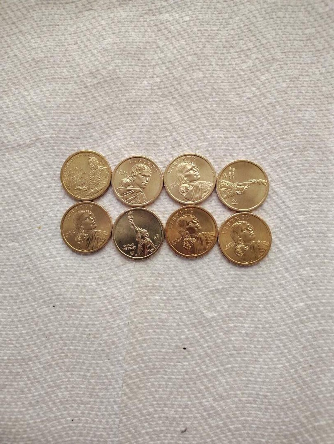 Eight A/U Golden Dollars. - Etsy