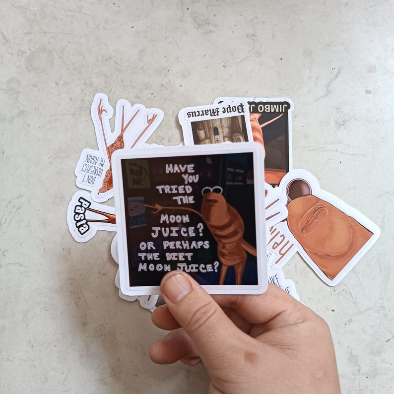 Marcus the Worm Sticker Pack 18: VR Chat Meme Stickers, Water-resistant ...