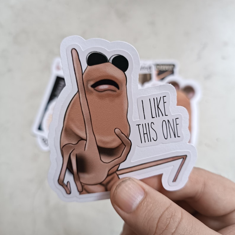 Marcus the Worm Sticker Pack 18: VR Chat Meme Stickers, Water-resistant ...