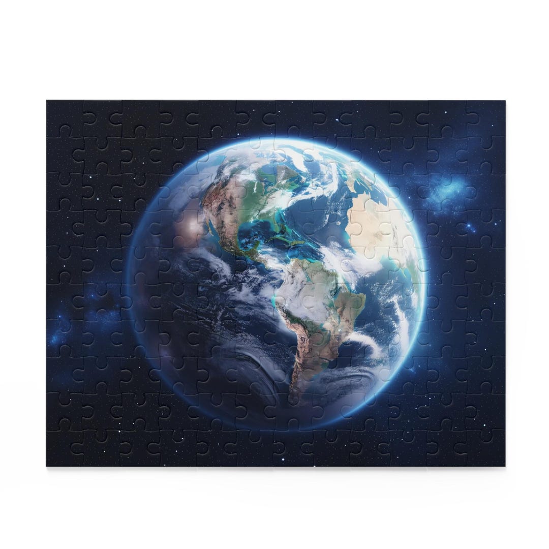 The Earth Puzzle (120, 252, 500-piece) - Etsy