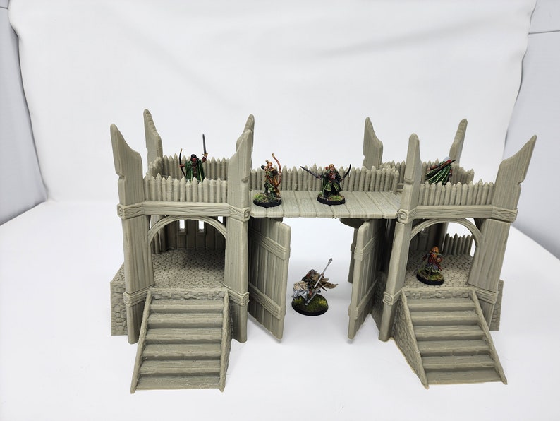 Gatehouse and Walls, Kingdom of Saxonia - Rohan Inspired - MESBG - Etsy