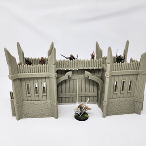 Gatehouse and Walls, Kingdom of Saxonia - Rohan Inspired - MESBG - Etsy