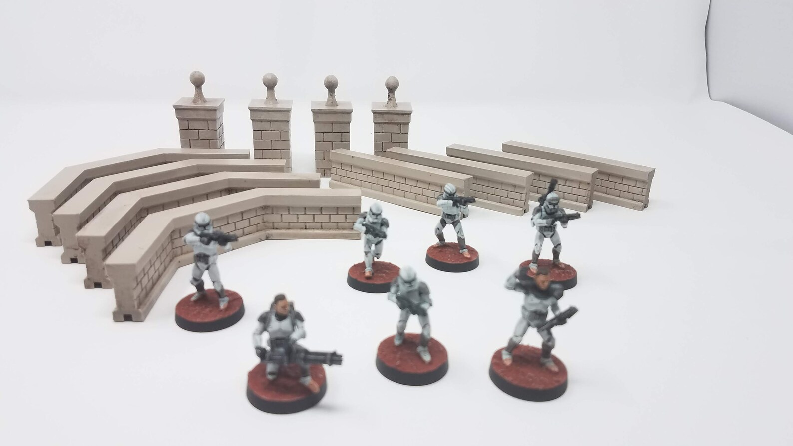 Star Wars Legion Compatible Terrain Naboo Styled Short Walls | Etsy