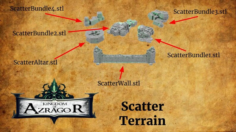 Scatter Terrain - Kingdom of Azragor - LOTR MESBG - Etsy