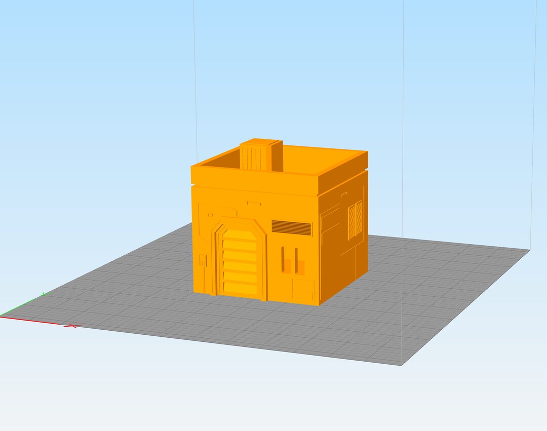 Star Wars Legion Terrain Digital STL File Small Urban House - Etsy