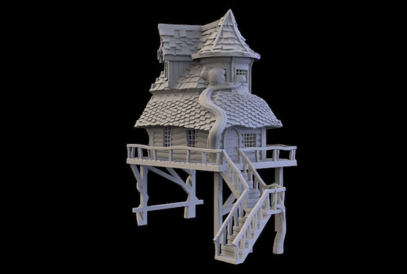 Fantasy Forest Timber Stilt House 28mm Terrain - Etsy