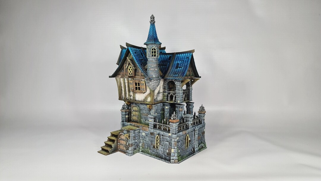 Medieval RPG Blackstone House - 28mm - D&D - Miniature Terrain - 3DP4U ...