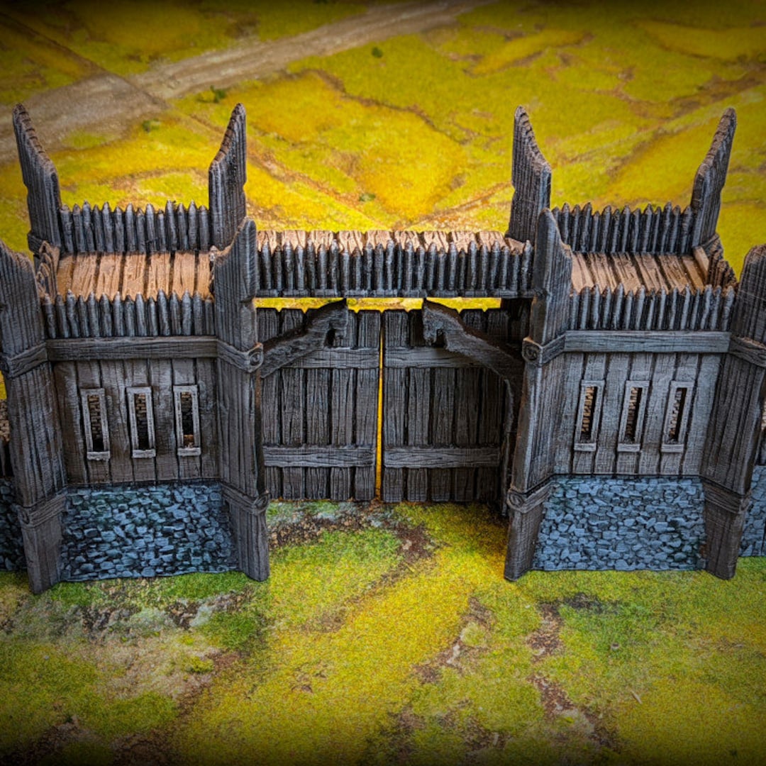 Gatehouse and Walls, Kingdom of Saxonia - Rohan Inspired - MESBG - Etsy