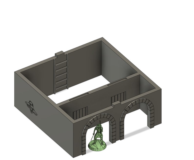 Star Wars Legion Terrain Digital STL File Two Story Desert - Etsy