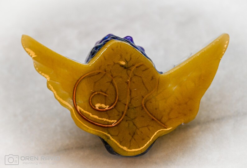 Purple Gold Epoxy Resin Angel, Garnet Crystals, Good Fortune - Etsy