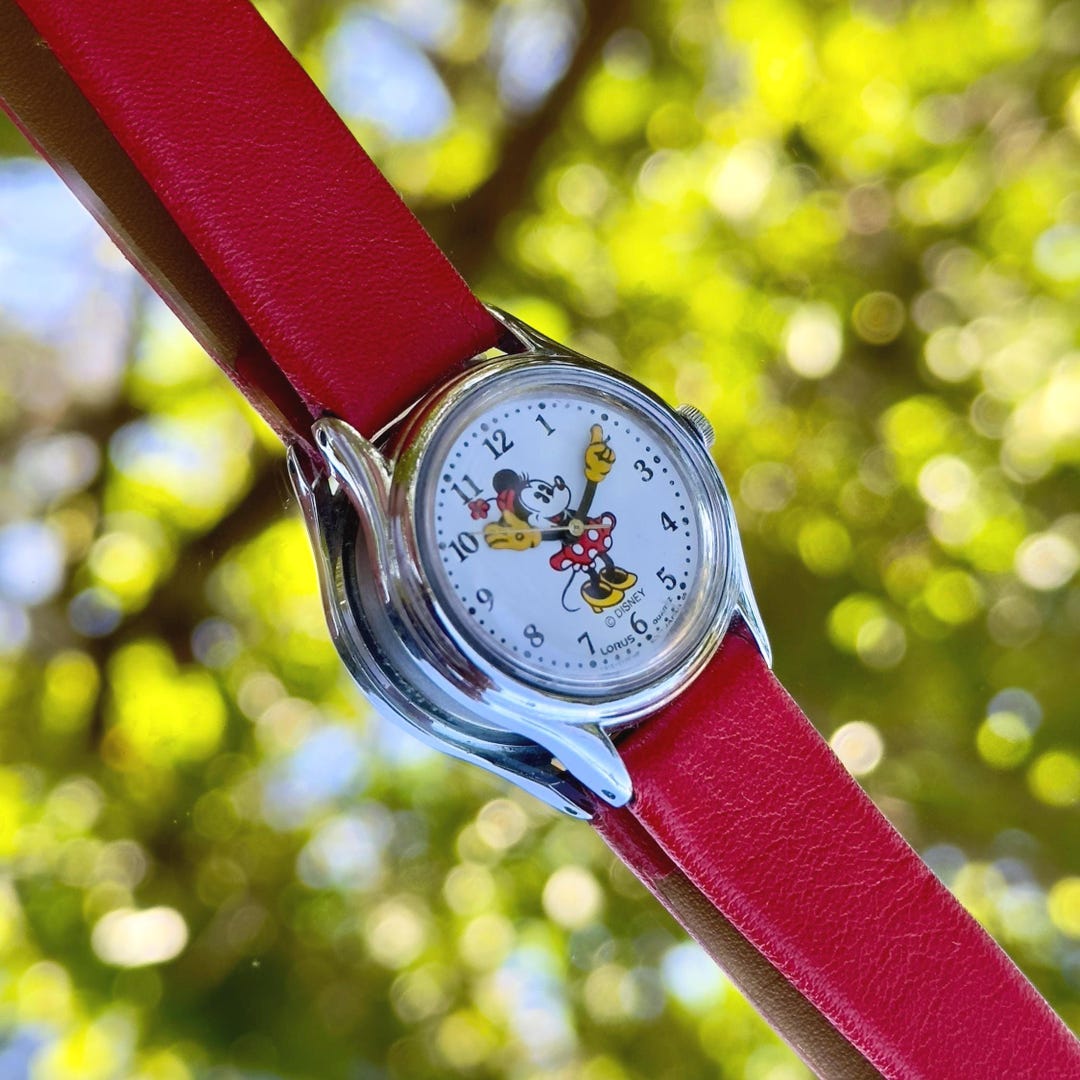 Vintage Lorus by Seiko Disney Mini Mouse Watch Genuin Leather Band - Etsy