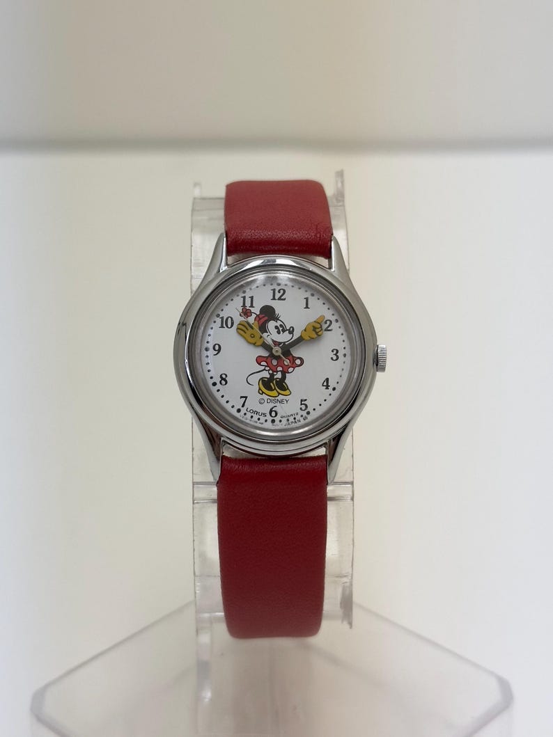 Vintage Lorus by Seiko Disney Mini Mouse Watch Genuin Leather Band - Etsy
