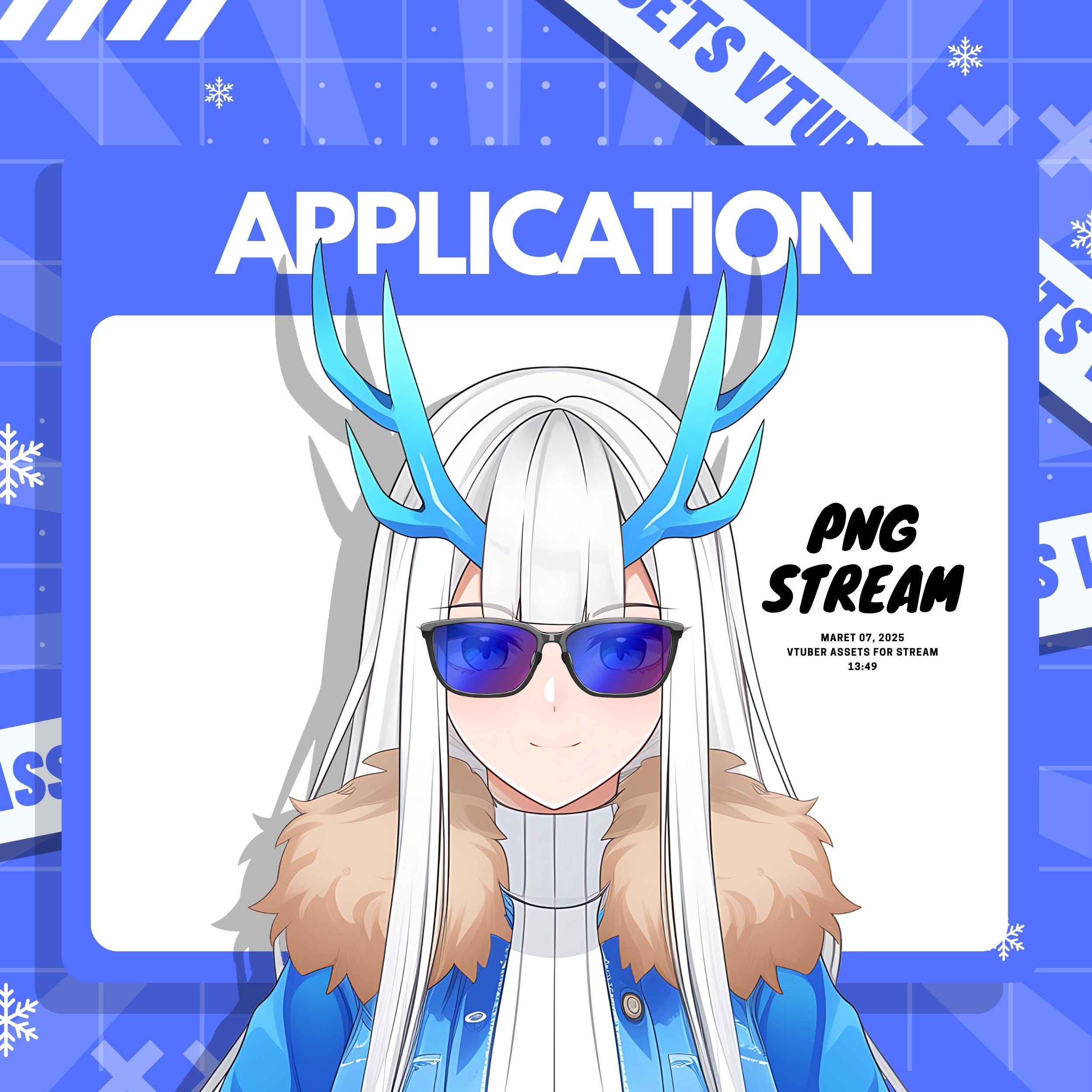 Vtuber Glasses Asset Pack | Transparent PNG | Premade Stream (digital ...