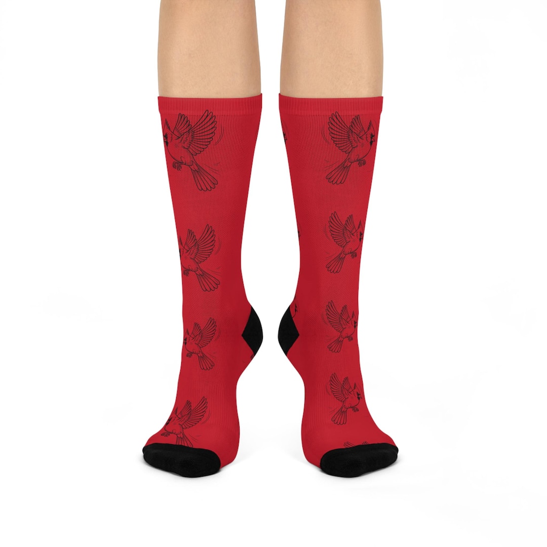 Cardinal Crew Socks: Cozy Bird Lover Gift - Etsy