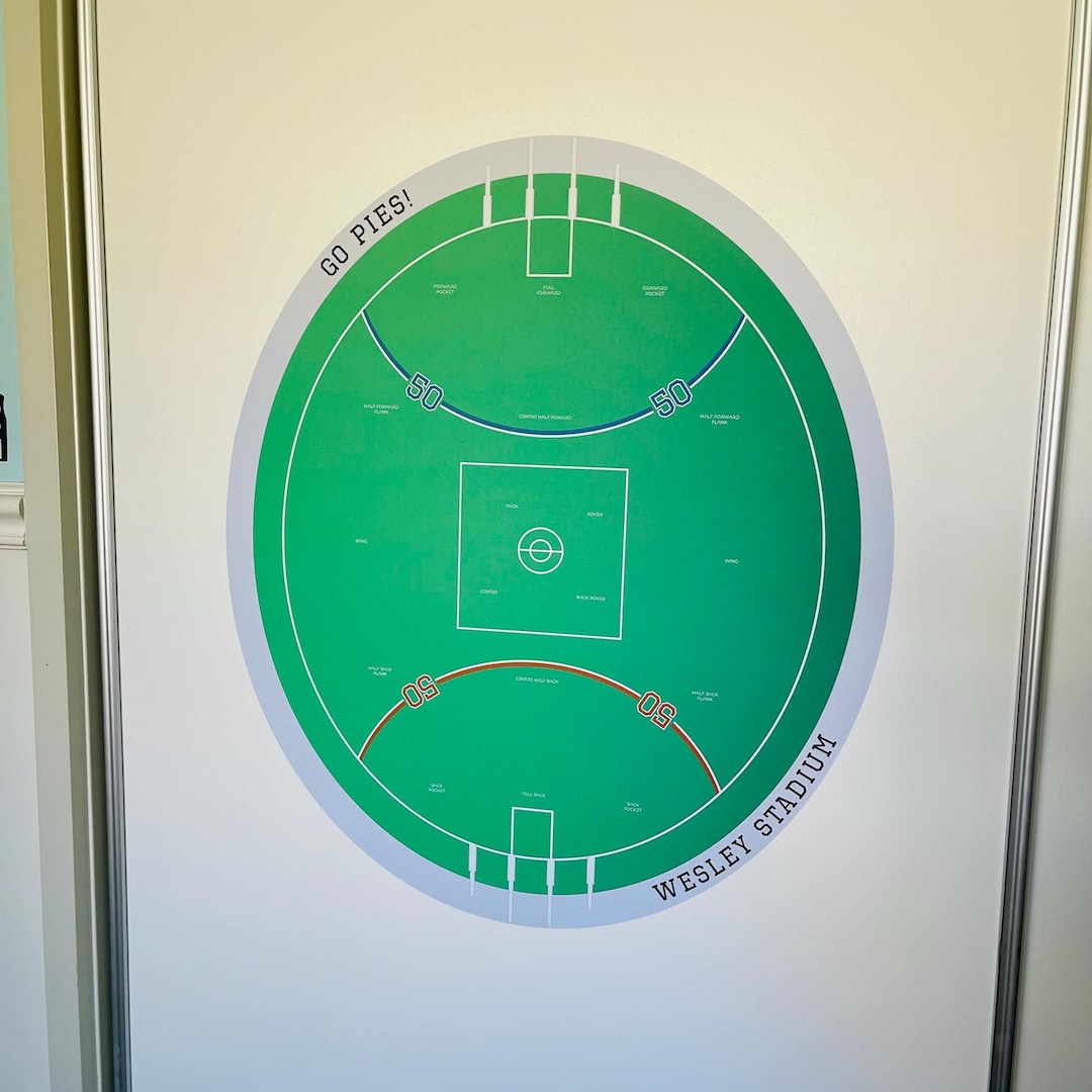 Personalised Australian Rules Football Ground With Positions ...