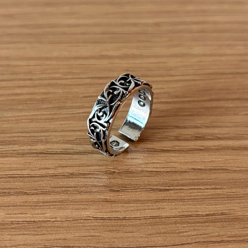 Chunky Silver Ring Emo - Etsy