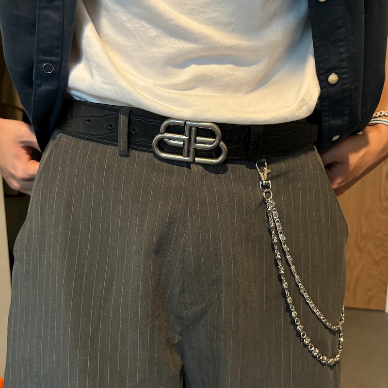 Double Cross Y2k Chain - Etsy