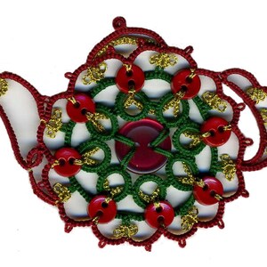 Celtic Button Teapot Tatting Pattern - Etsy