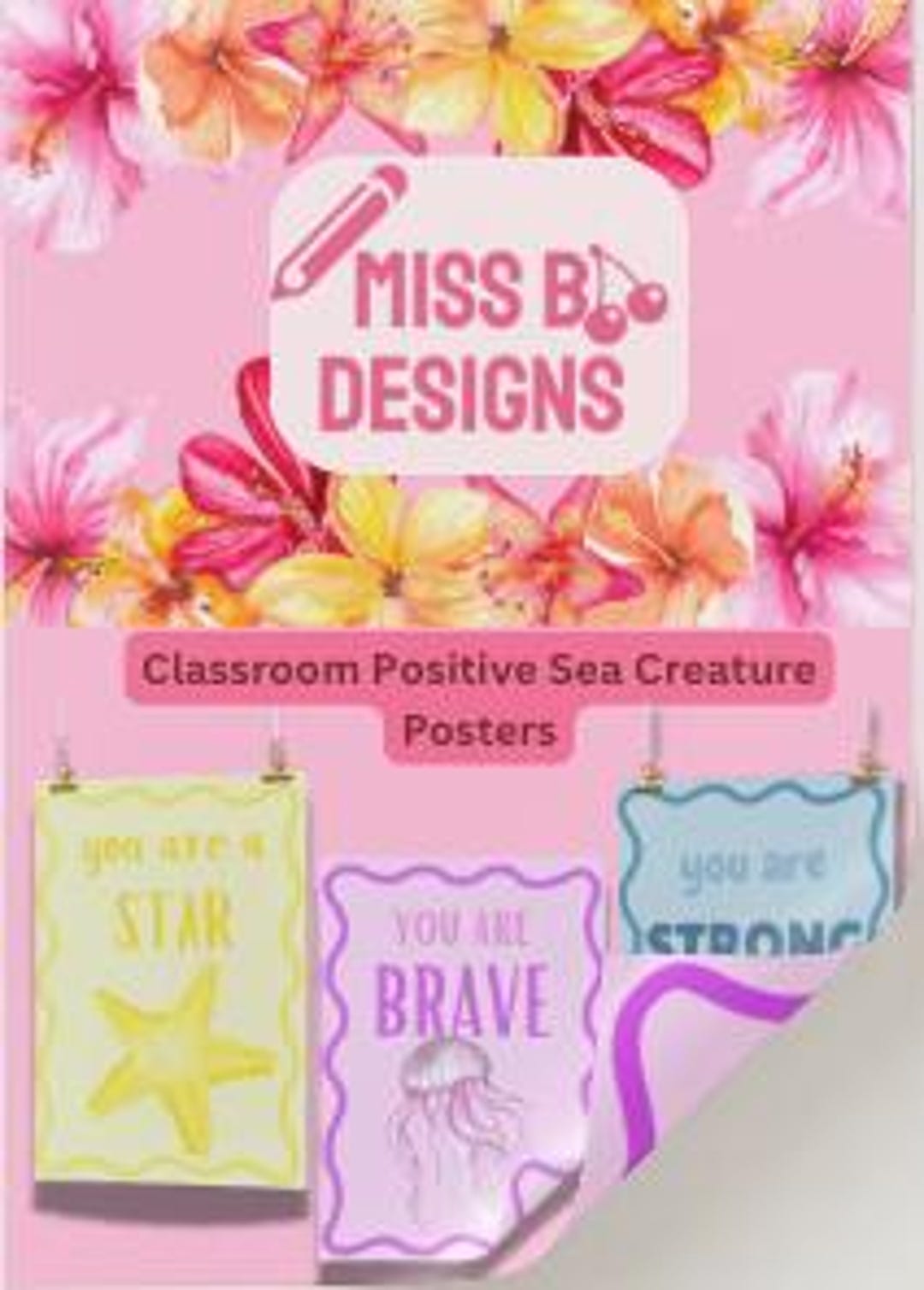 Sea Creature Positive Posters for Classrooms - Etsy