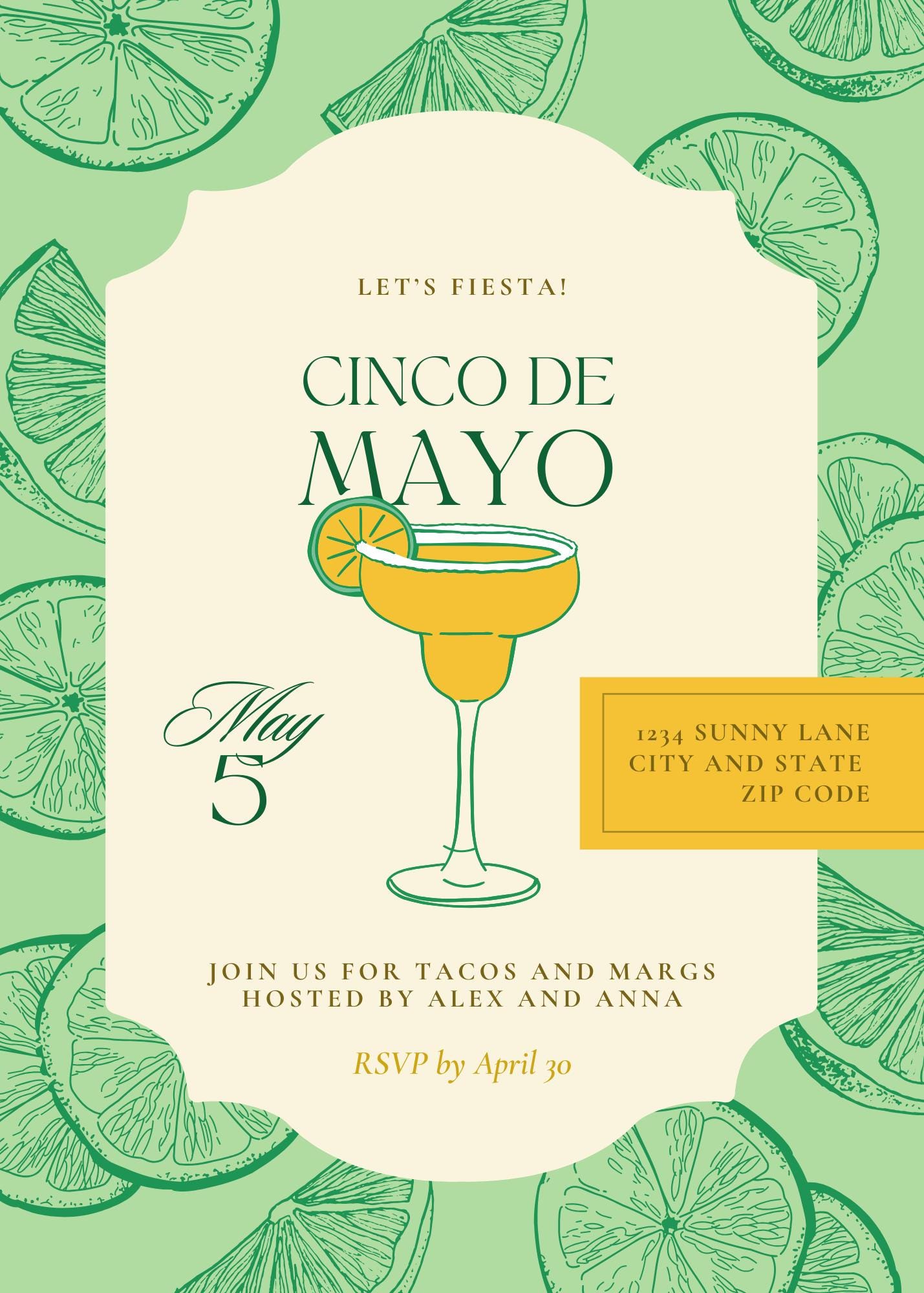 Cinco De Mayo Party Digital Custom Invitation | Made-to-order | We ...