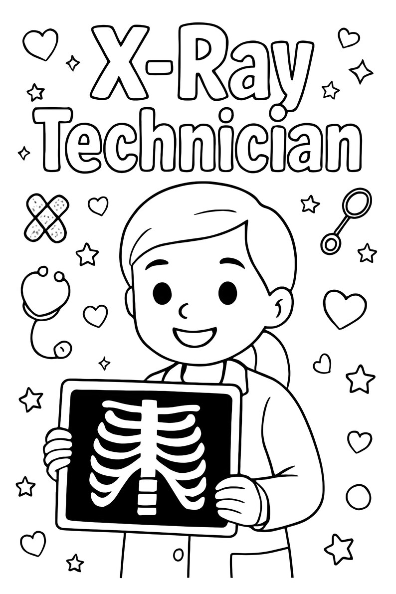 ABC Occupation Colouring Pages - Etsy