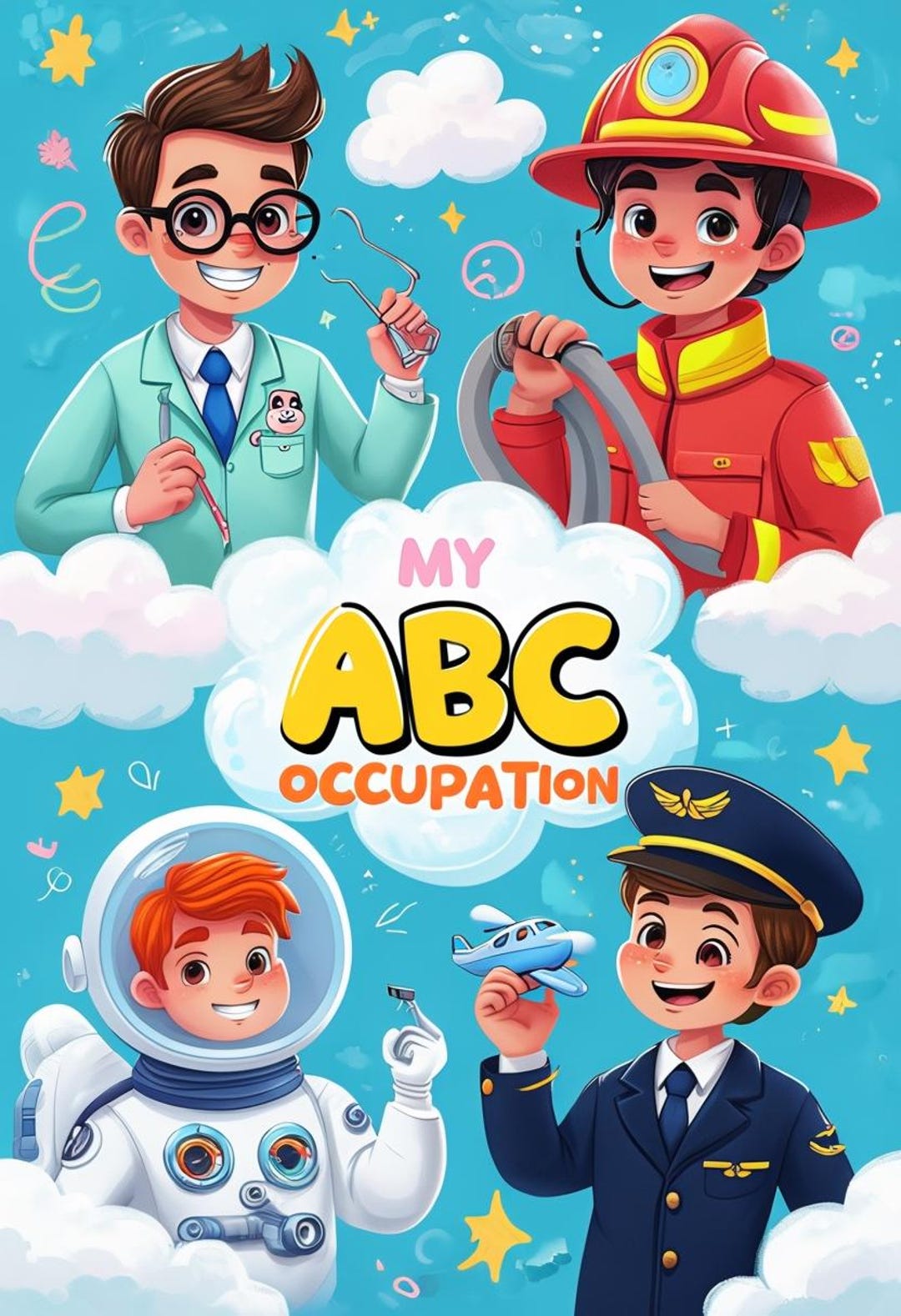 ABC Occupation Colouring Pages - Etsy