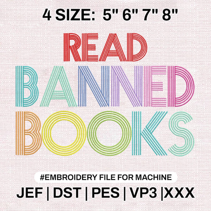 Books Embroidery File Jef - Etsy