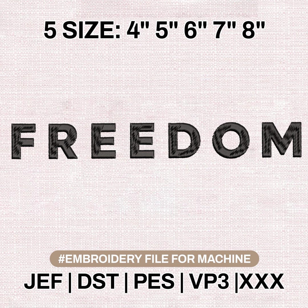 Charlie Kirk Freedom Embroidery Design File, Charlie Kirk Sweater ...