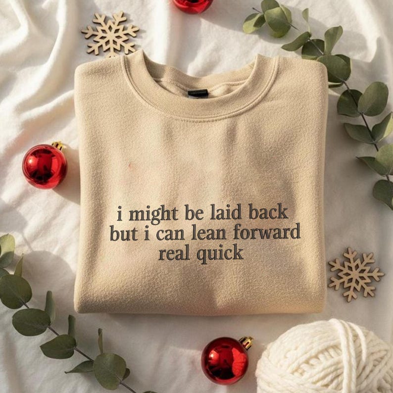 Laid Back but I Can Lean Forward Embroidery File, Funny Sarcastic Meme ...
