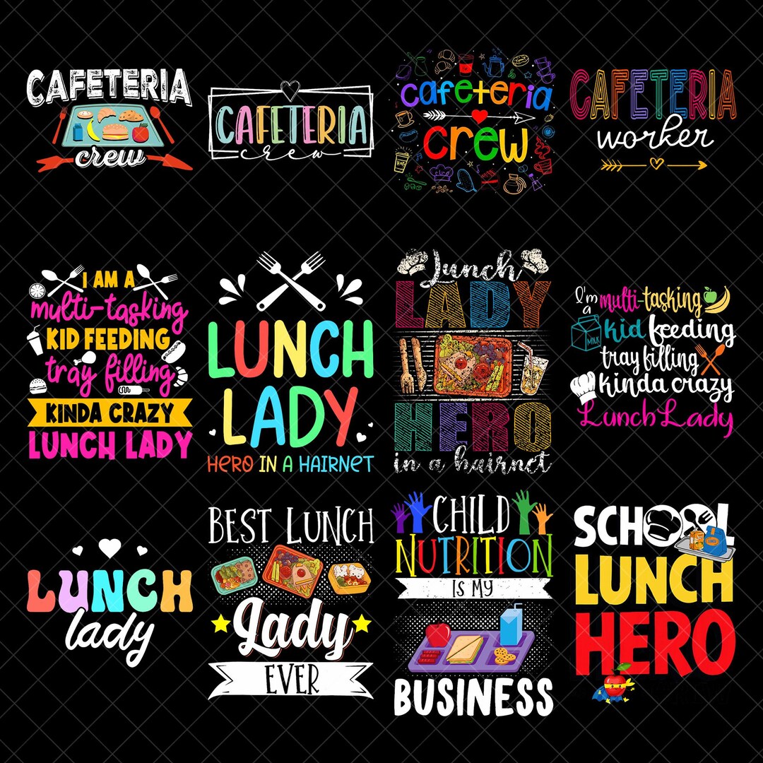 Cafeteria Tray Png Bundle, Cafeteria Squad Png, Cafeteria Sublimation ...
