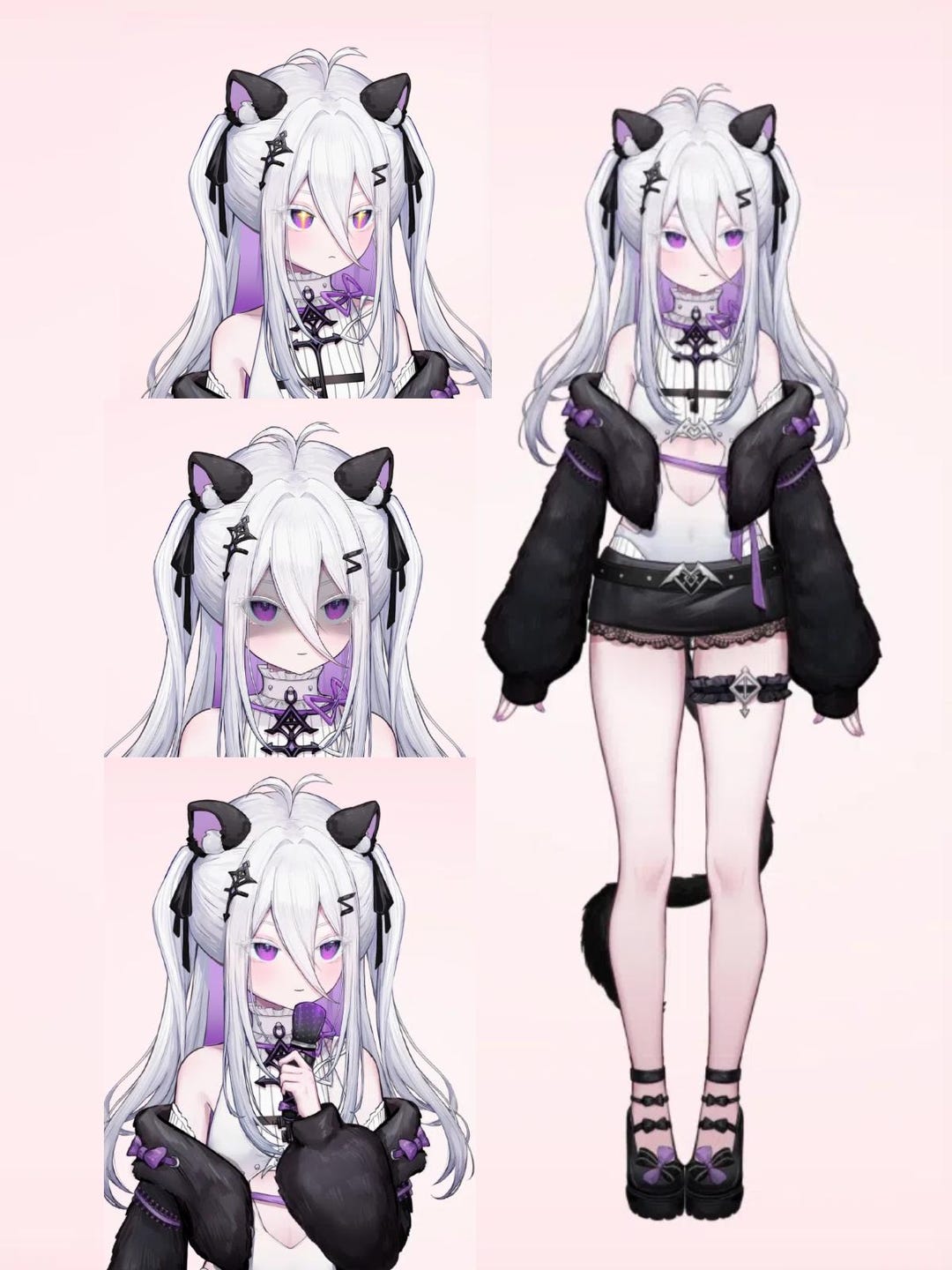 Modelo de Vtuber Live2D prediseñado, editable y con aparejo, con una ...