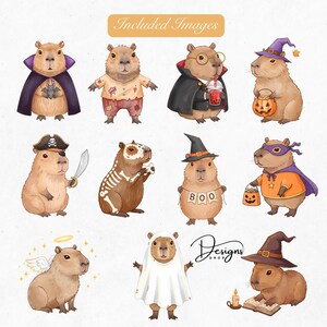 Halloween Capybara Clipart Png, Cute Capybara Png, Funny Capybara ...