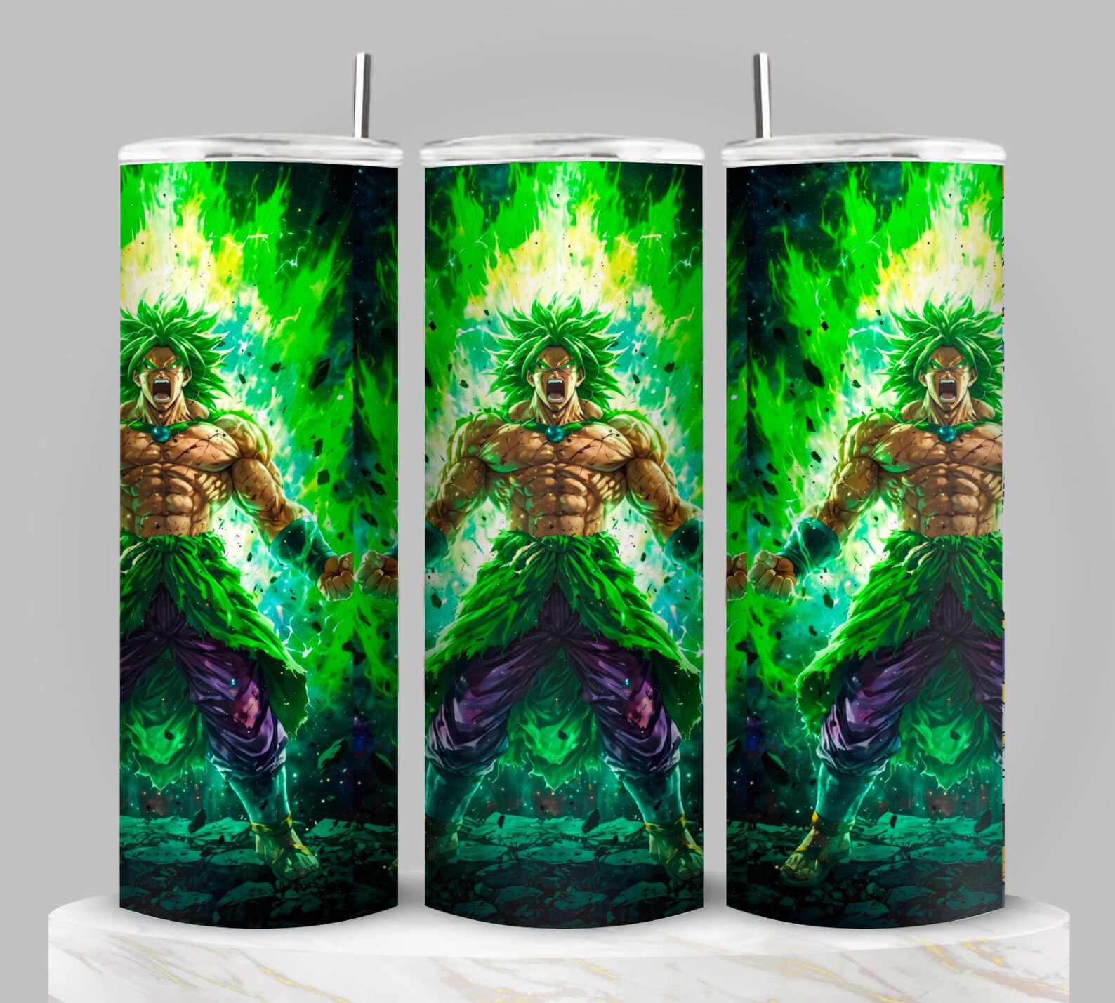 Dragon Ball Super Broly Tumbler – 20oz Stainless Steel Anime Cup ...