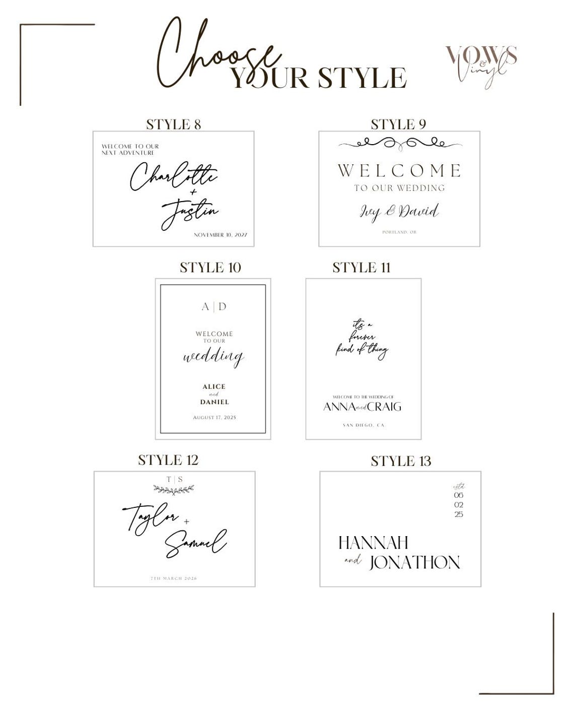 Custom Welcome Sign | Personalized Event Signage for Weddings, Baby ...