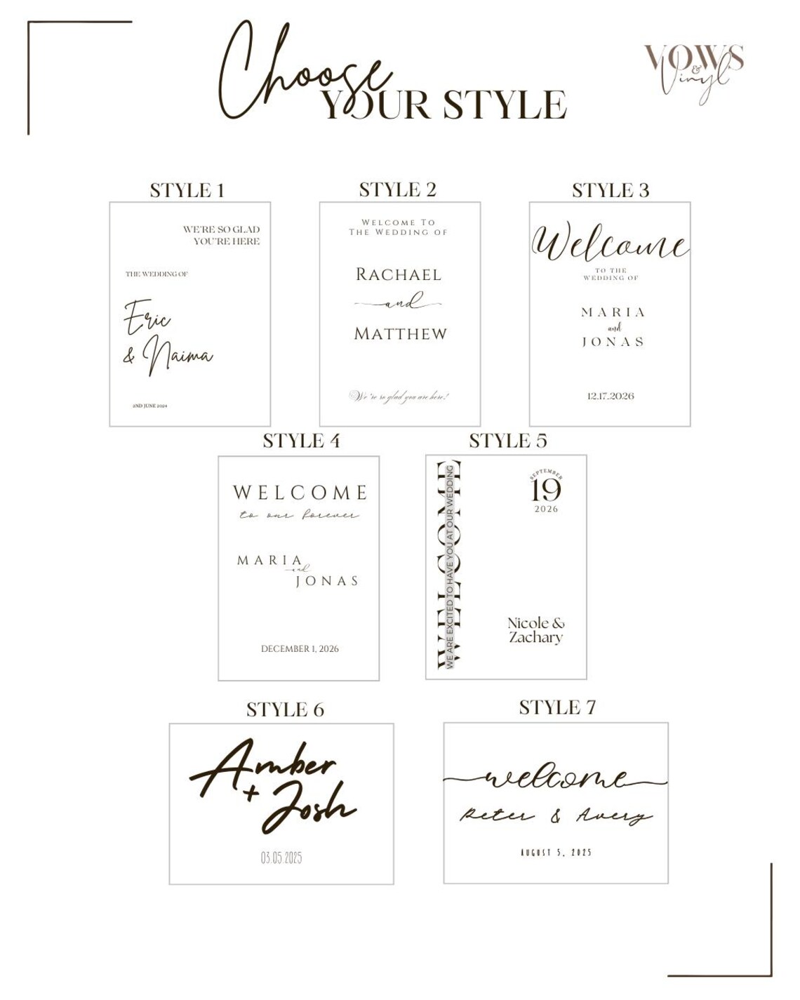 Custom Welcome Sign | Personalized Event Signage for Weddings, Baby ...