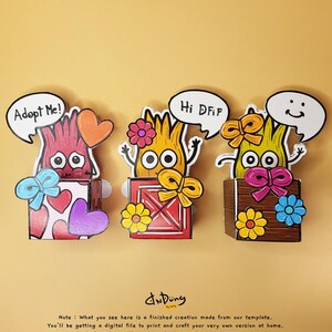 Printable DIY Gift Box Set - Cute Paper Craft Kit With 3 Customizable ...