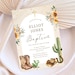 Cowboy Baptism Invitation, Editable Charro Bautizo Template, Rodeo ...