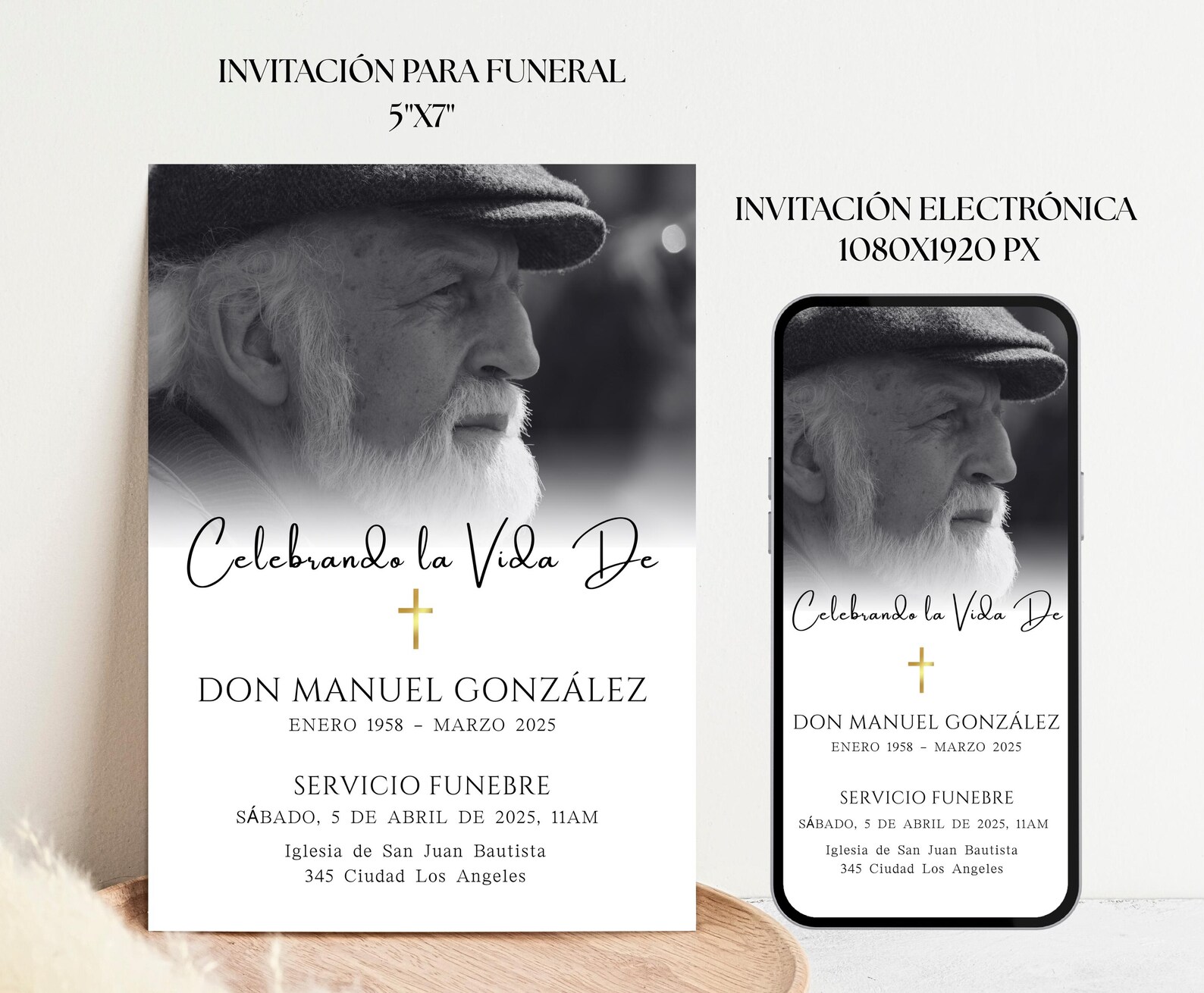 Spanish Funeral Bundle, Paquete Funerario, Catholic Memorial Package ...