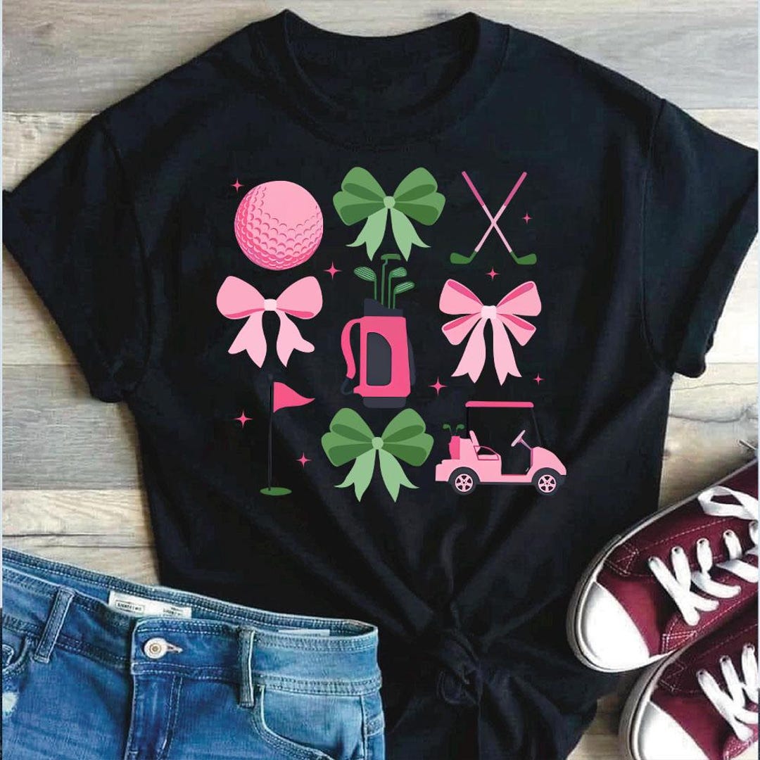 Preppy Watercolor Golf Shirt PNG, Brush Stroke Golf Lover Png, Preppy ...