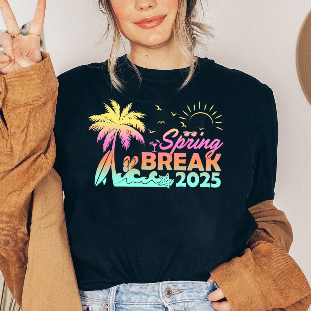Spring Break 2025 Png, Beach Vibes 2025 Png, Beach Png, Family Matching ...
