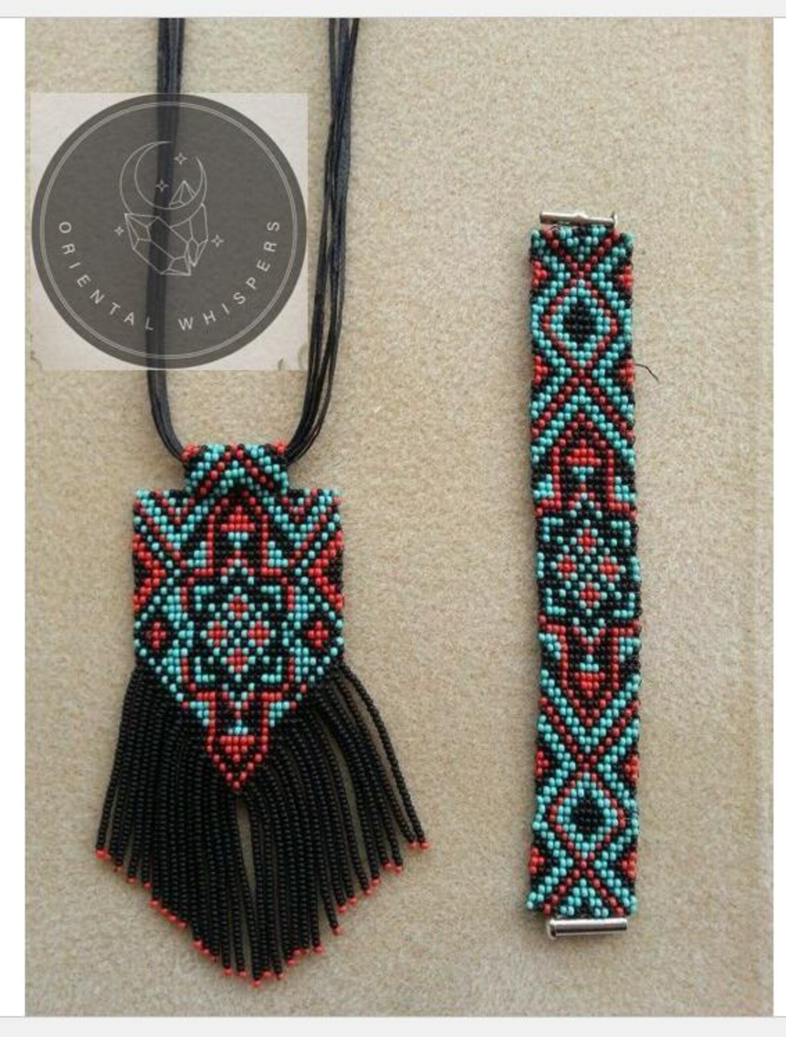 Crimson Bloom Tribal Set - Etsy